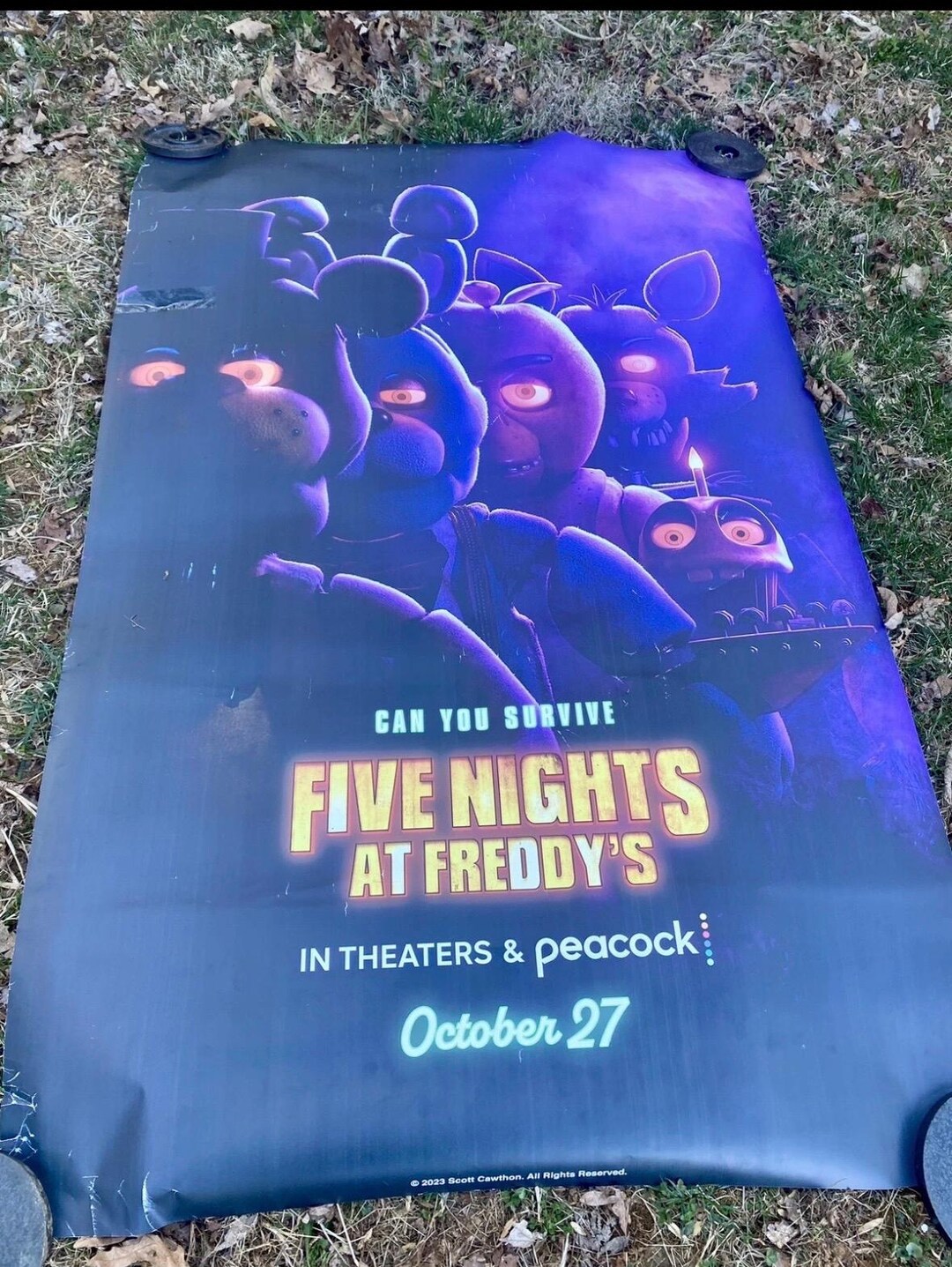 Super RARE MASSIVE 72”x46” FNAF Five Nights at Freddys Promo Store ...