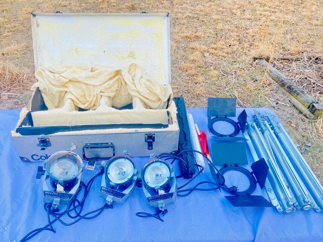 VINTAGE Antique RARE Berkey Colortran Mini Kit 100-91 3 Stage Theater ...