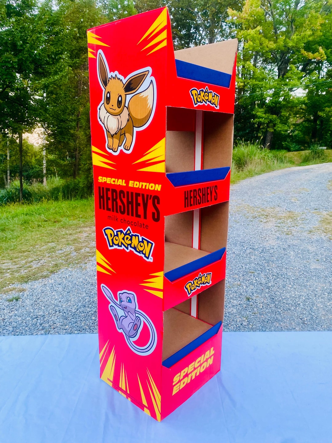 SUPER RARE New POKEMON Hershey’s Store Promo Display Stand Pikachu Mew ...