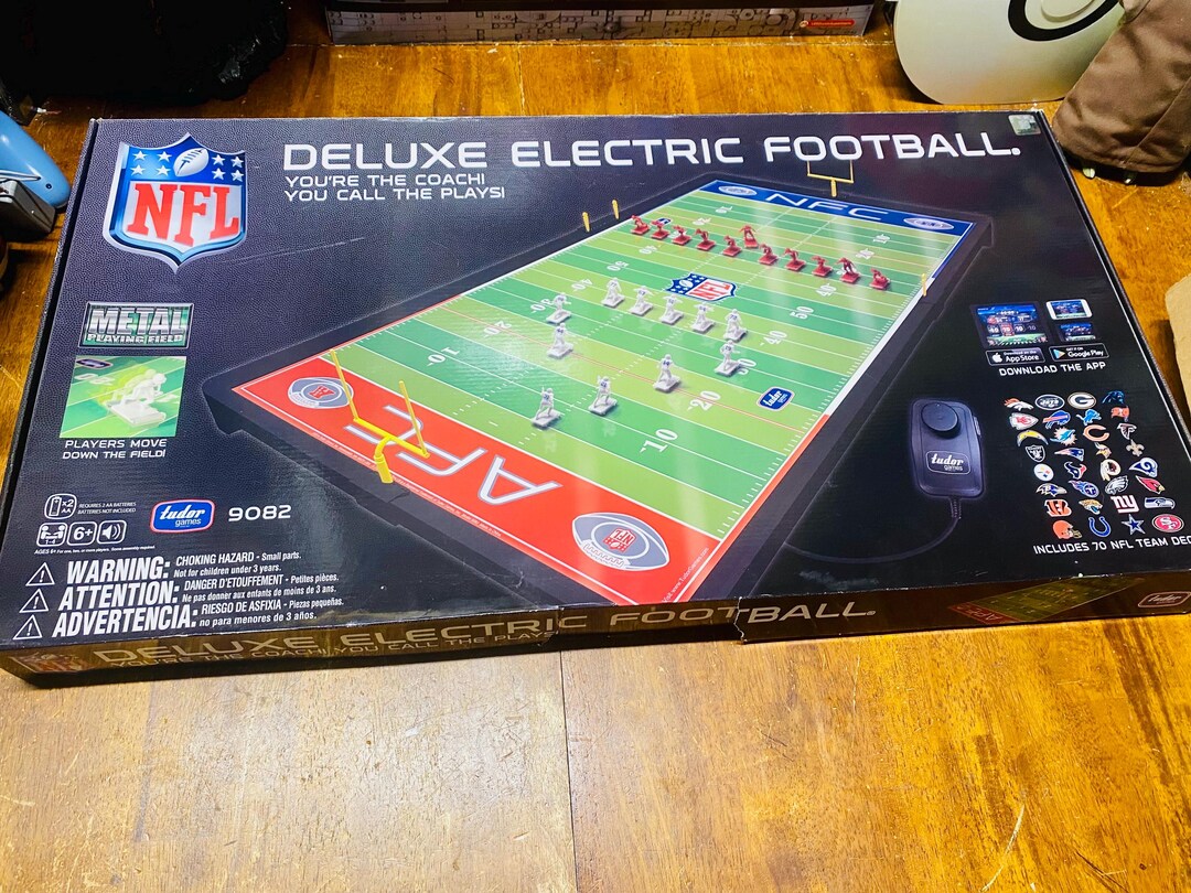 NEW Rare NFL Electric Football Table Game Tudor Games Players Pieces ...