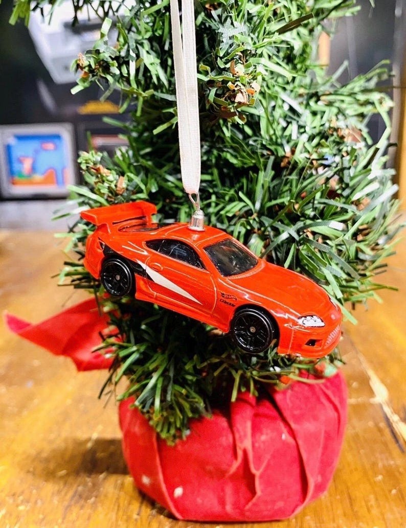 NEW Modified Toyota SUPRA Mk4 Car Christmas Tree Ornament Holiday Gift ...