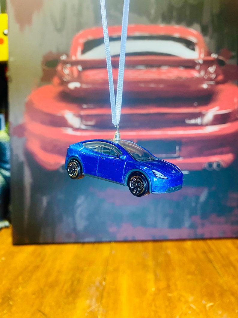 NEW Made Modified TESLA Model Y Electric Car Christmas Tree Ornament ...