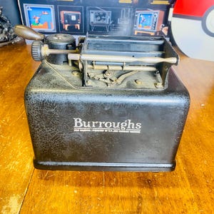 SUPERB Antique 1920s Burroughs Adding Machine 6 Column WORKING ...