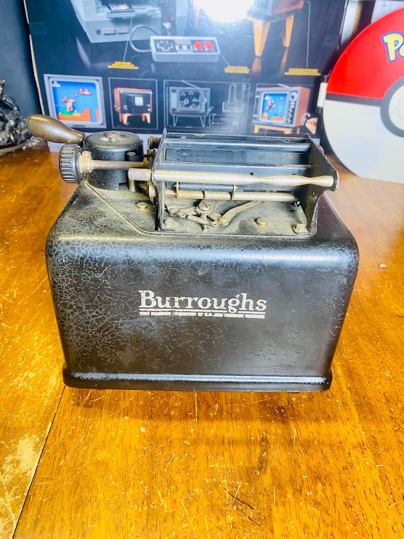 SUPERB Antique 1920s Burroughs Adding Machine 6 Column WORKING ...