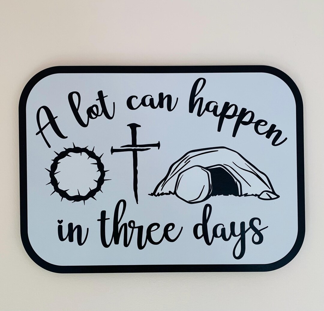 Easter Sign, Resurrection Sign, Religious Art Gift, Spiritual Gift ...