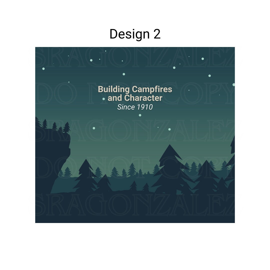 Building Campfires and Character. Boy Scout Tumbler Design, Girl ...