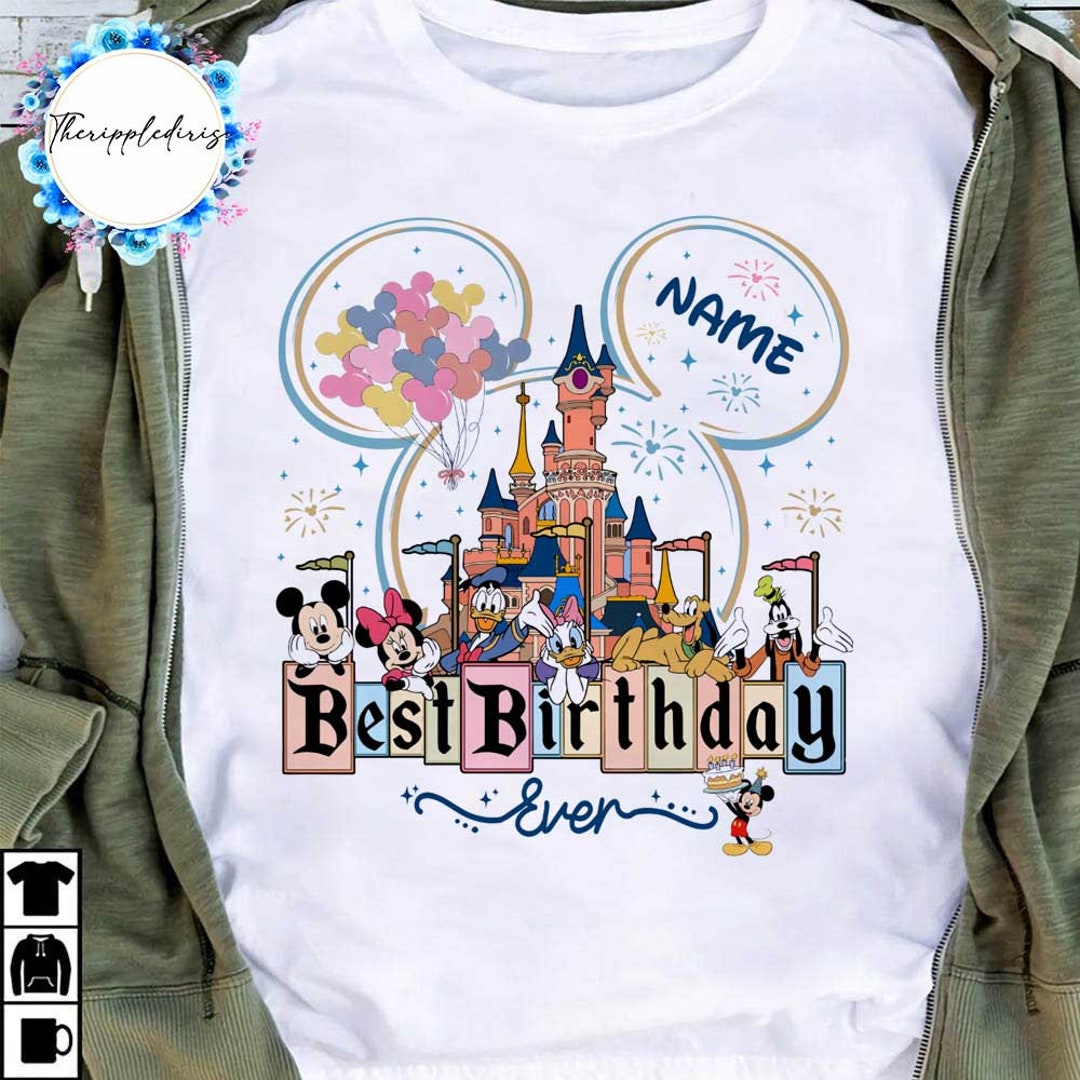 Personalized Disney Family Birthday Shirts, Disney Birthday Squad ...