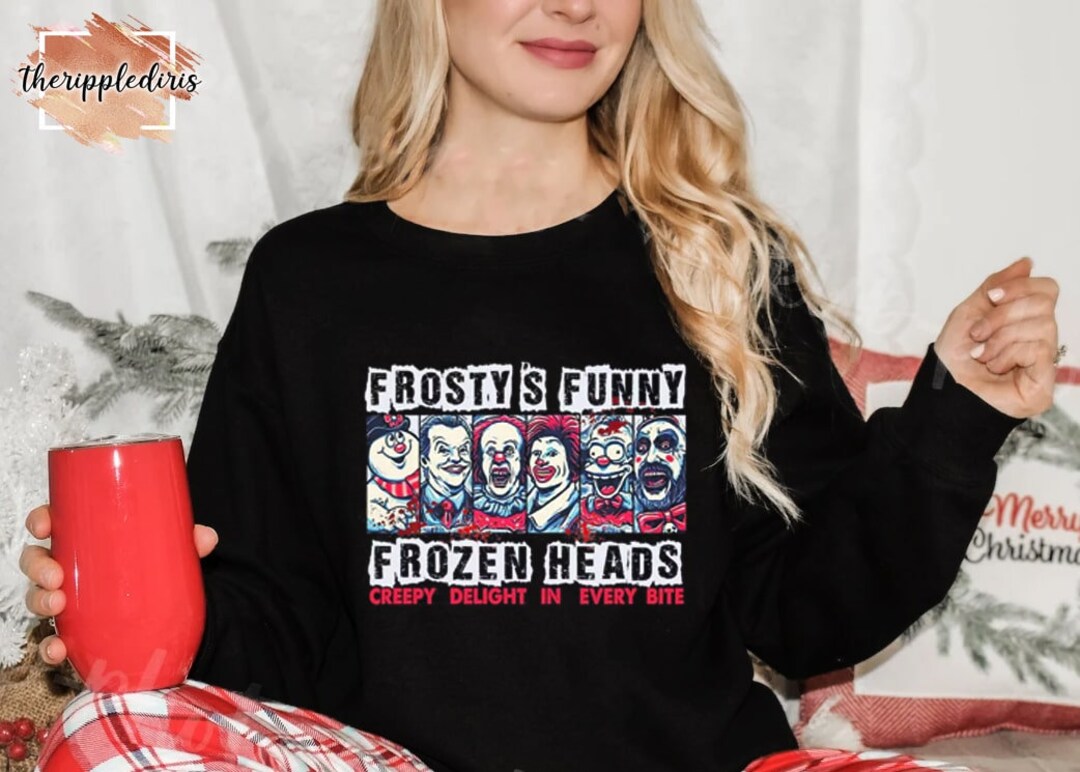 Frosty's Frozen Heads Sweatshirt Hoodie Scary Clowns - Etsy