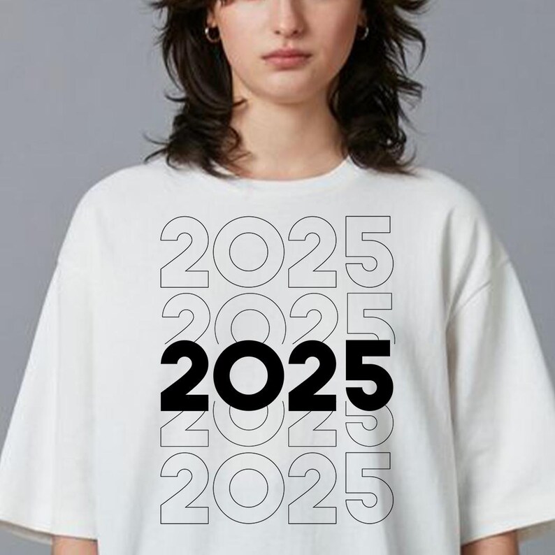 2025 Happy New Year, 2025 Png, Retro New Years Png, New Year Png, New ...