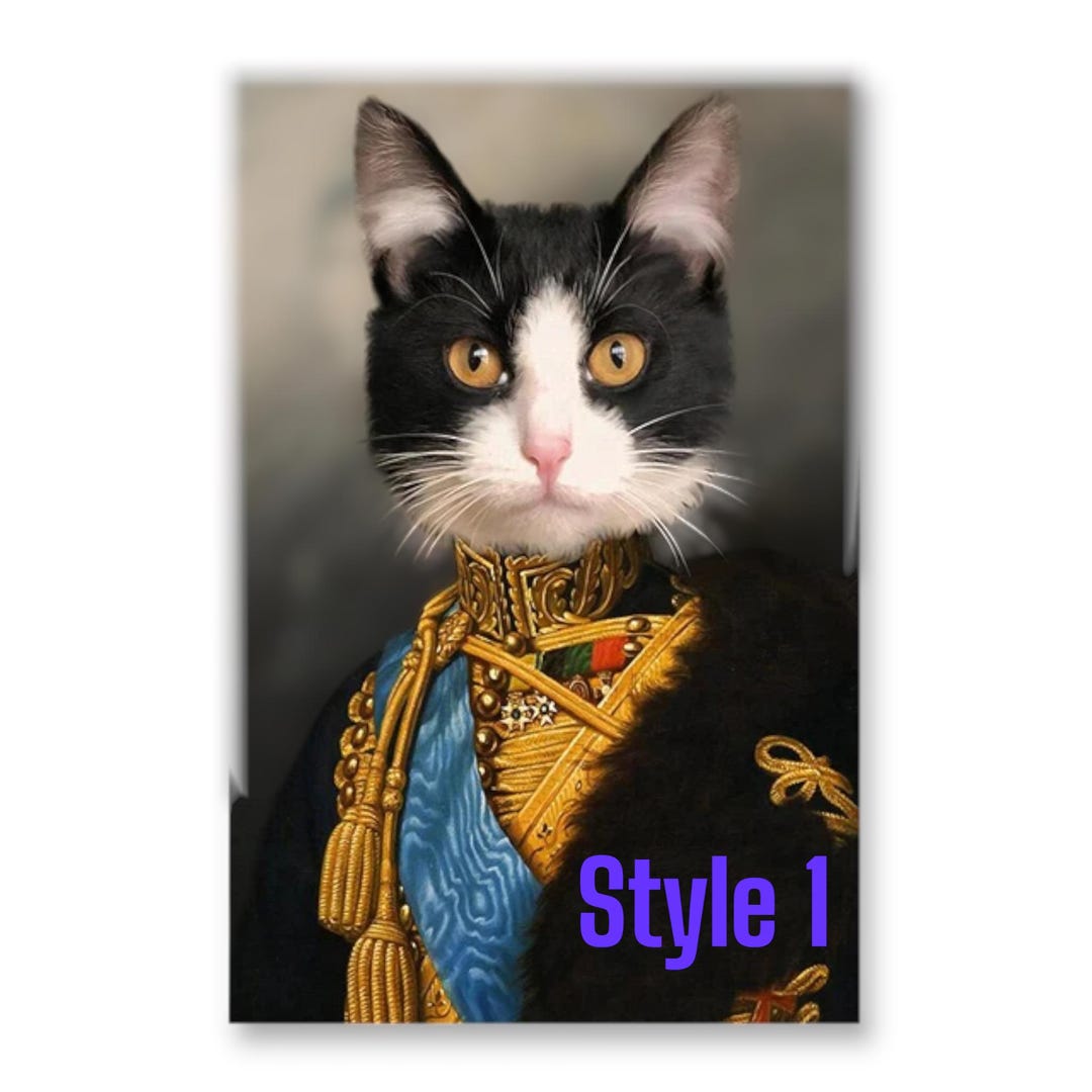Custom Pet Photo Poster Funny Animals Canvas Print, Personalized Dog ...