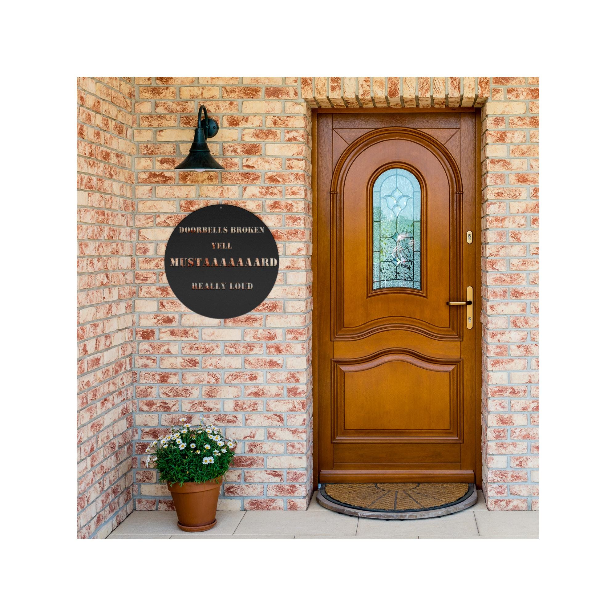 Funny Doorbell Sign | Humorous Porch Decor | Doorbells Broken Yell ...