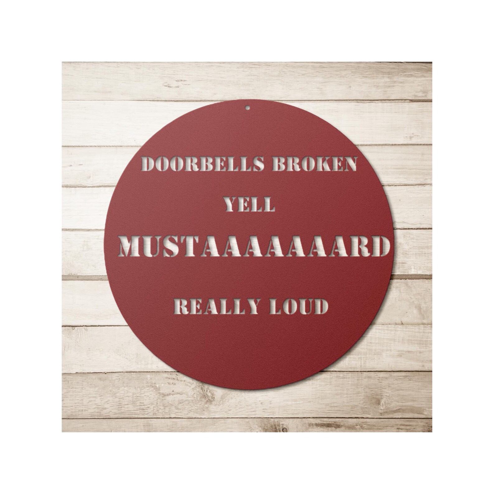 Funny Doorbell Sign | Humorous Porch Decor | Doorbells Broken Yell ...