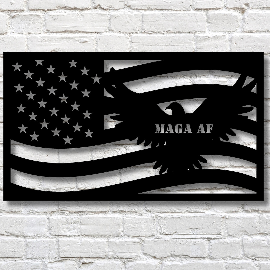 Trump 2025 American Metal Sign, Make America Great Again, Election 2024 ...