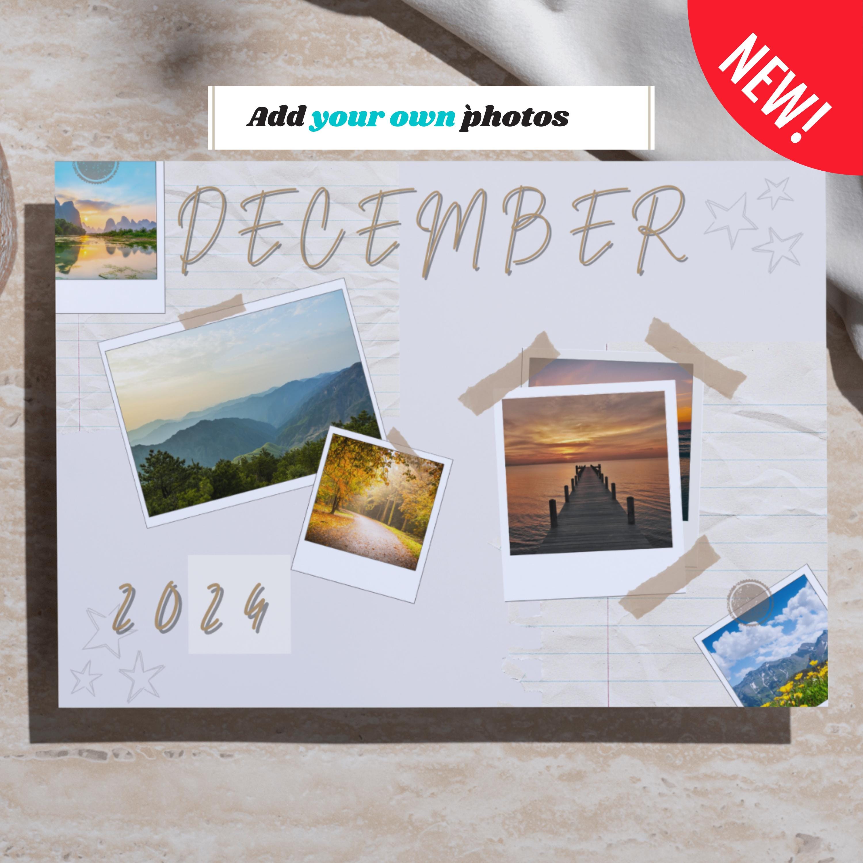 Editable December Calendar Template Fully Editable for Free in Canva ...