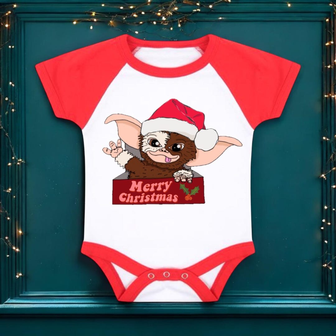 Gizmo Christmas Gremlins Fan Art Baby and Toddler Body Suit 0-18 Months ...
