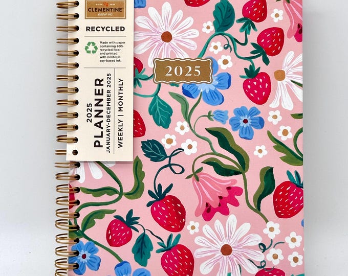 2025 Clementine Paper Inc. 12-month Weekly Planner Hard Cover ...