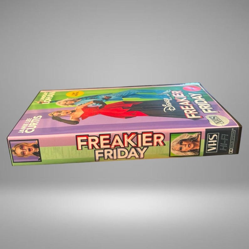 Freakier Friday Movie- VHS CUSTOM ARTWORK . Lindsay Lohan, Jamie Lee ...