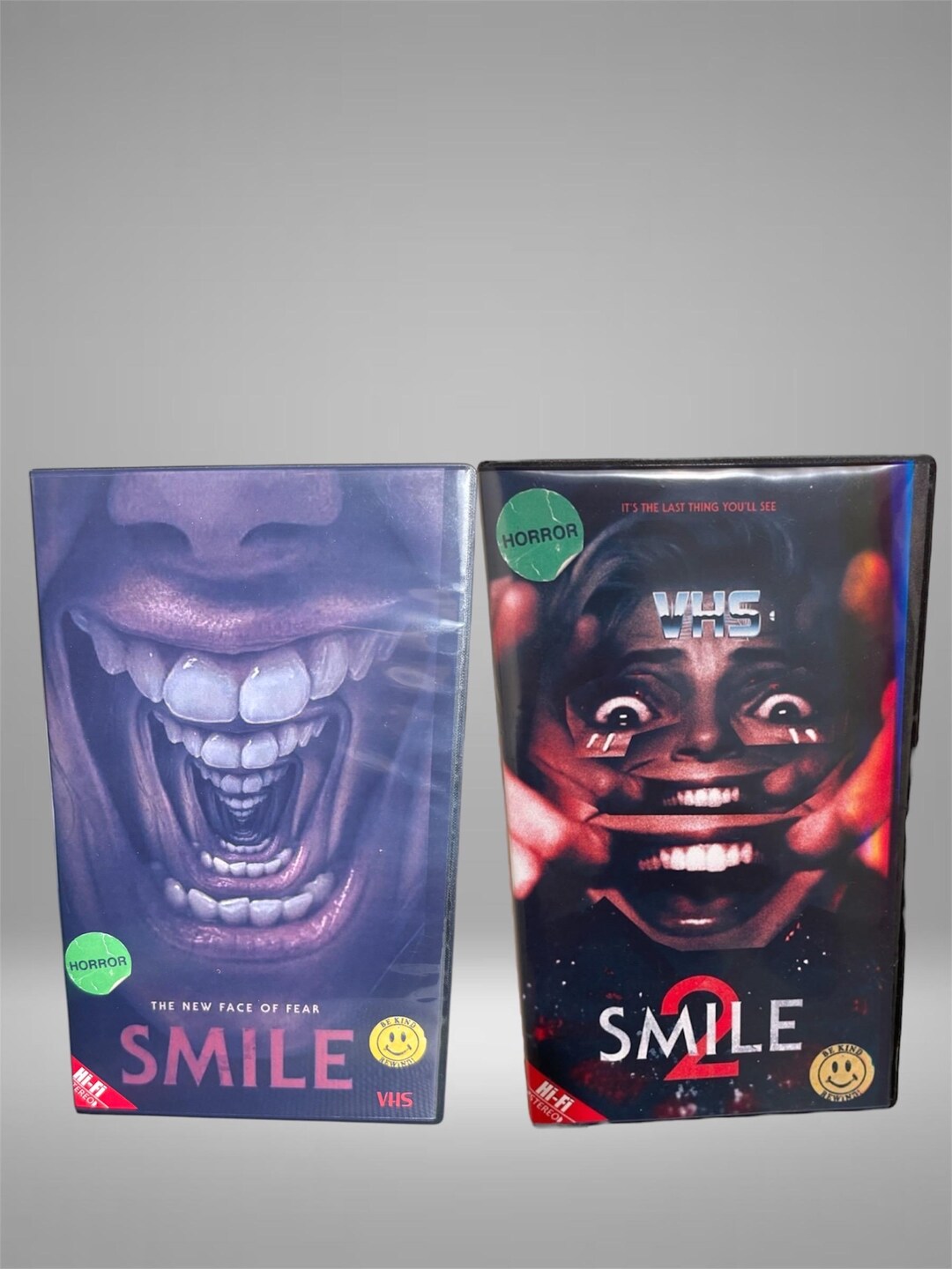 Smile 1& 2 Double Feature Horror VHS Movie Custom Artwork. KYLE Gallner ...