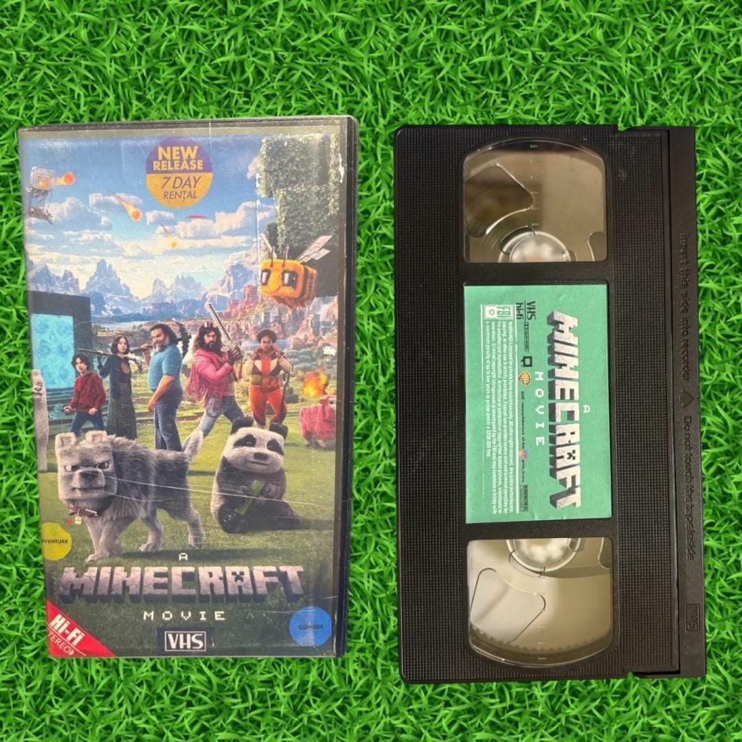 A Minecraft Movie VHS CUSTOM ARTWORK. Jack Black Jason Mamoa - Etsy