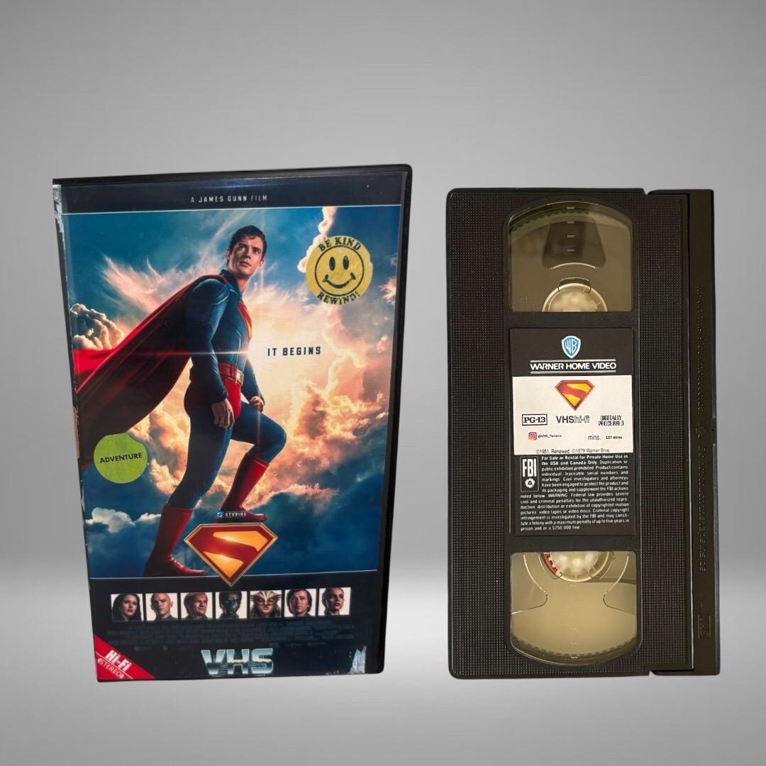 Superman VHS Custom Artwork Movie. James Gunn Krypto the Superdog - Etsy