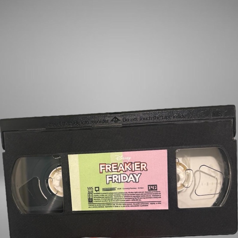 Freakier Friday Movie- VHS CUSTOM ARTWORK . Lindsay Lohan, Jamie Lee ...