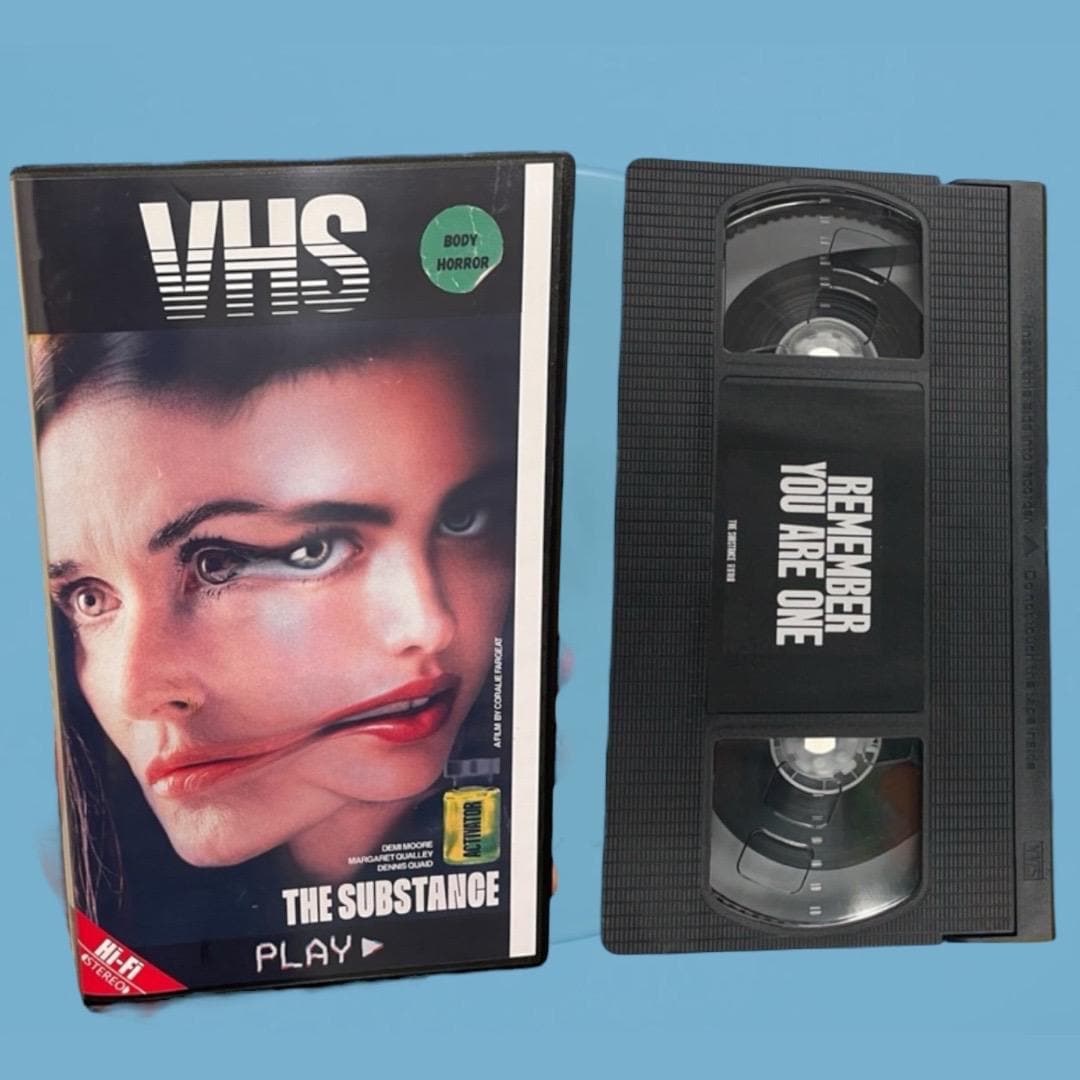 The Substance VHS Movie. Custom Artwork Demi Moore Margaret Qualley - Etsy