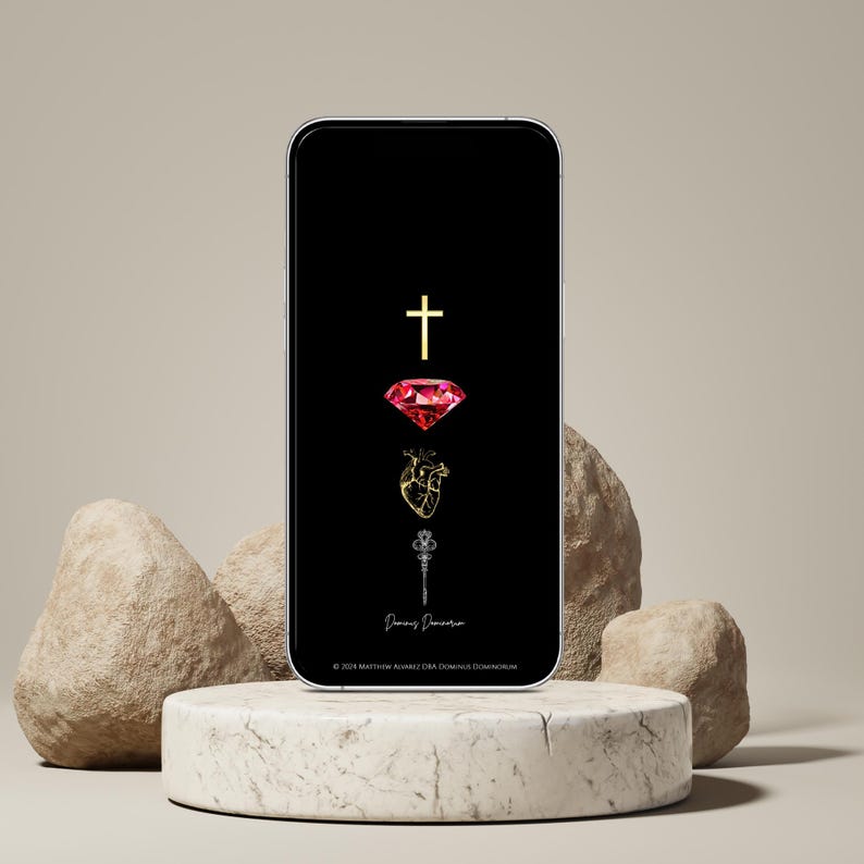 Keys | Christian Phone Wallpaper | Cross Diamond Heart Key | Religious ...
