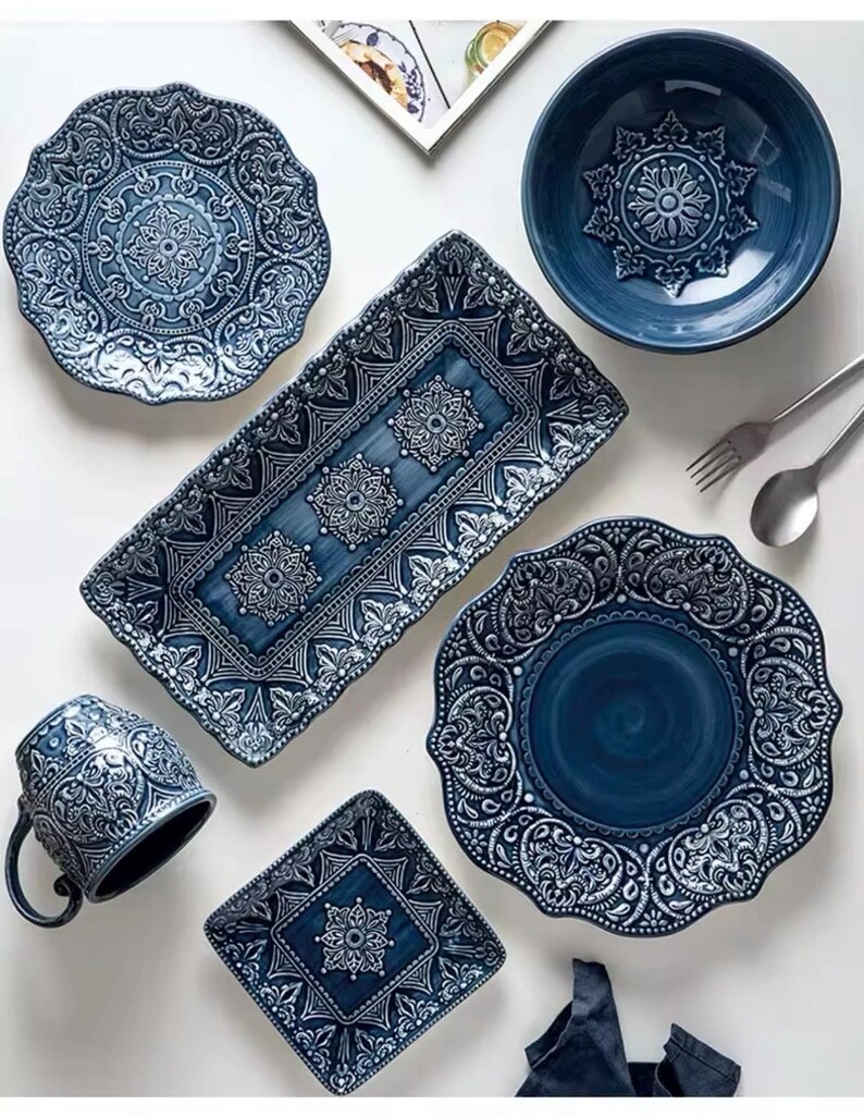 Ceramic Dinnerware Set - Etsy