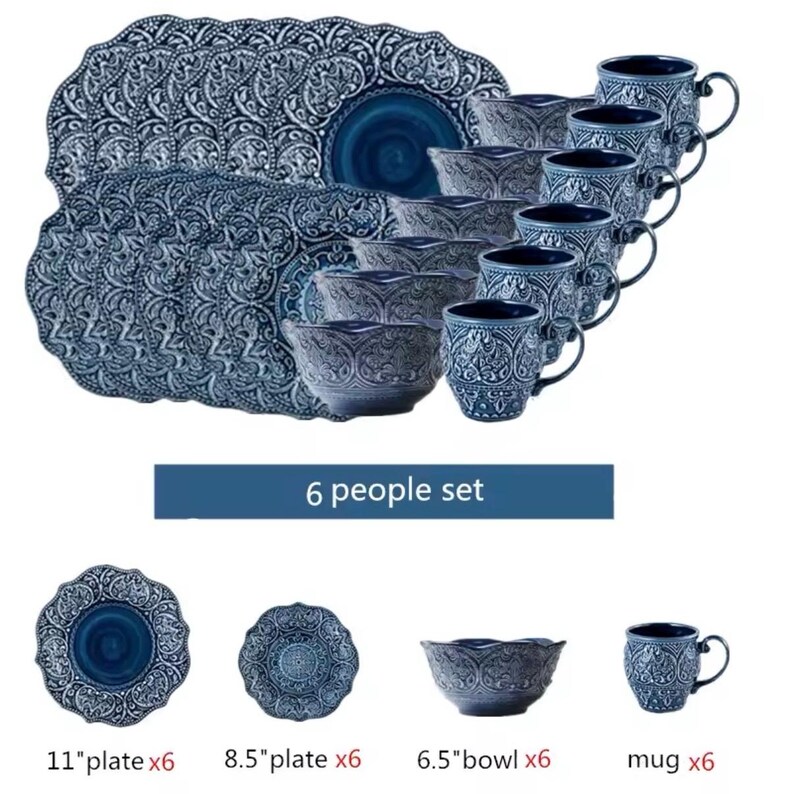 Ceramic Dinnerware Set - Etsy