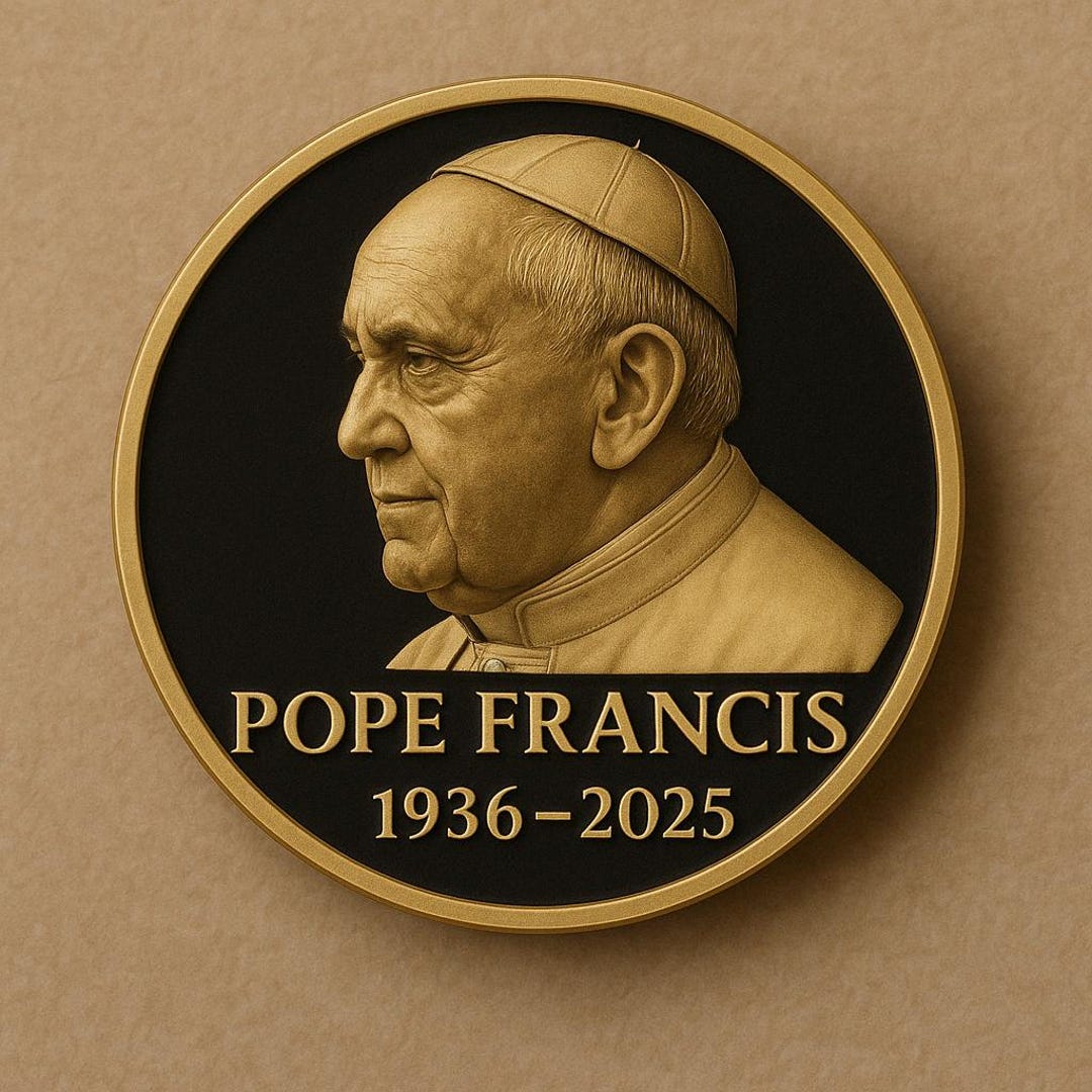 Pope Francis Memorial Coin: Catholic Brass Keepsake - Etsy