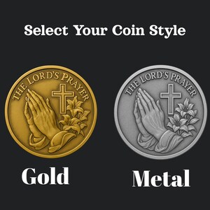 Christian Prayer Coin – the Lord’s Prayer Gift – Religious Keepsake ...