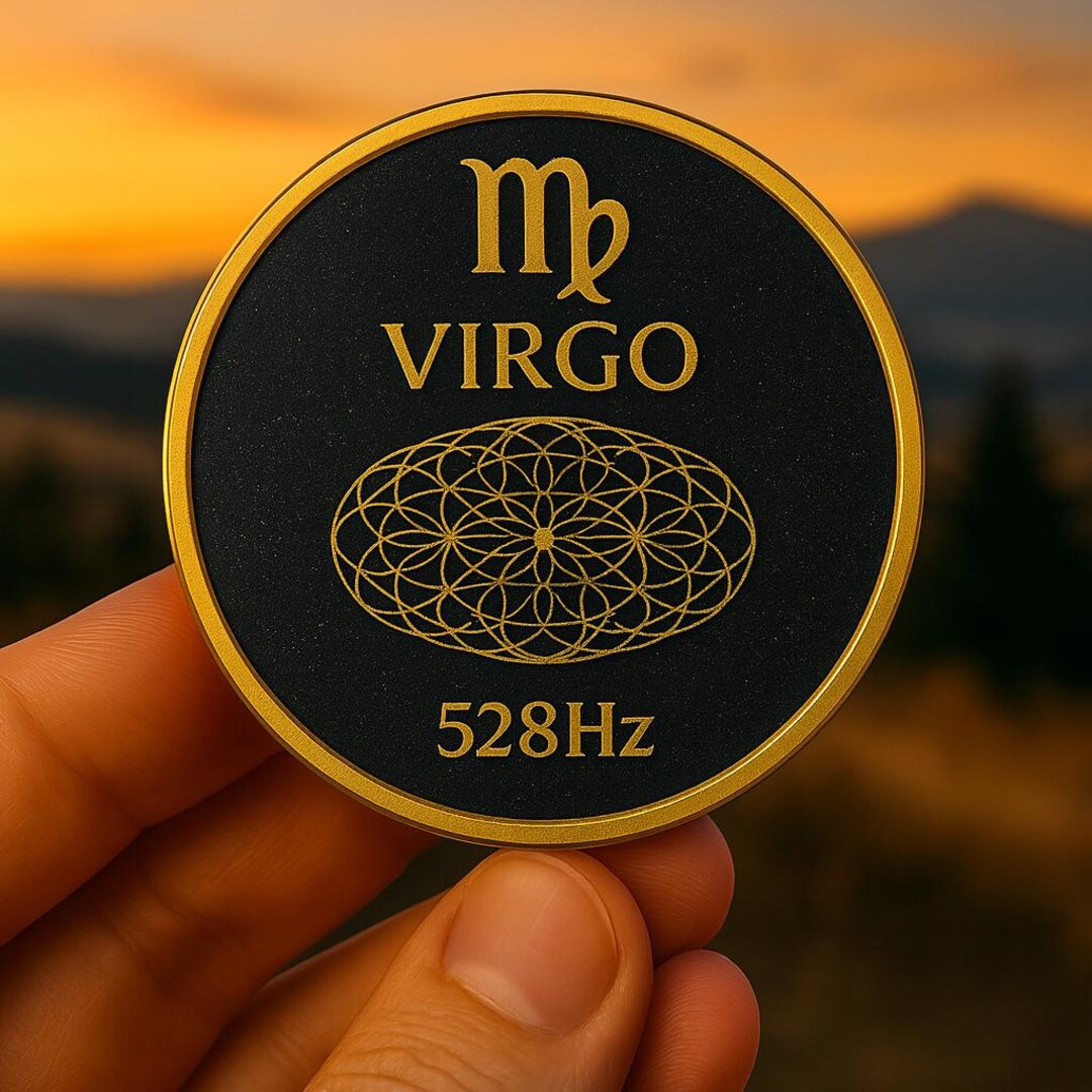 Zodiac Frequency Coin – Personalized Astrology Coin With Cymatic ...