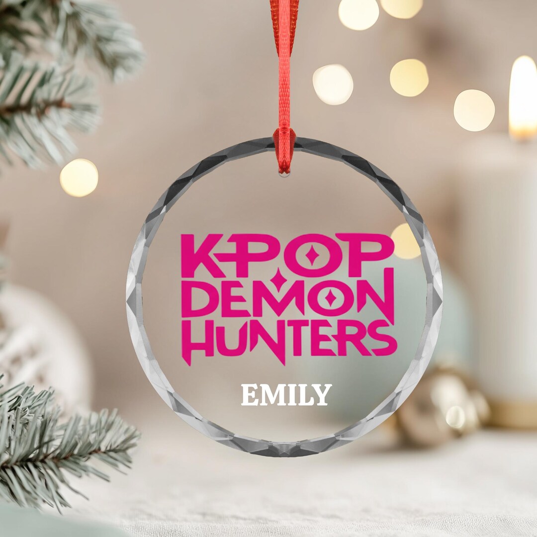 KPOP Demon Hunters Ornament, Custom Name Christmas Tree Decoration - Etsy