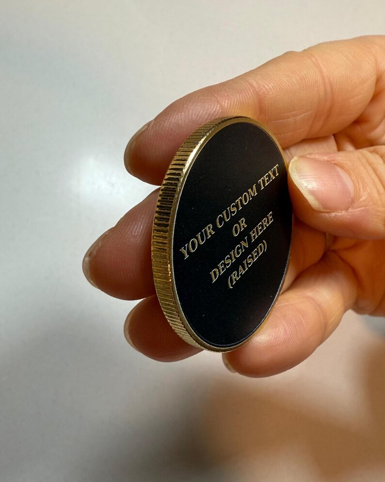 Custom Brass Coin: Personalized Keepsake, Corporate Gift - Etsy