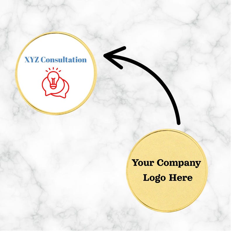 Custom Company Logo Coin: Personalized Corporate Gift - Etsy Australia