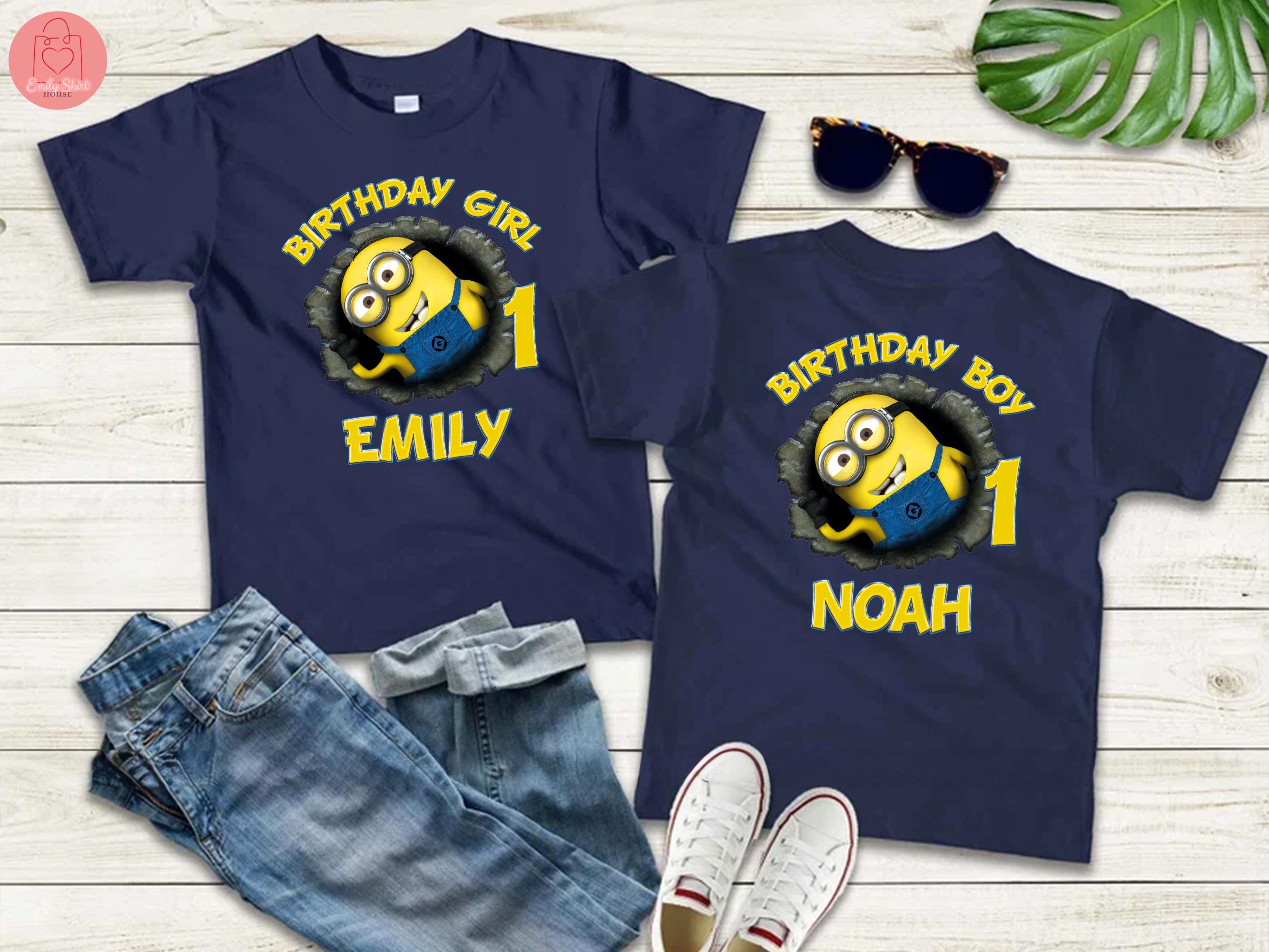 Custom Minion Shirt, Minion Birthday Shirt, Minion Party Shirt, Minion ...