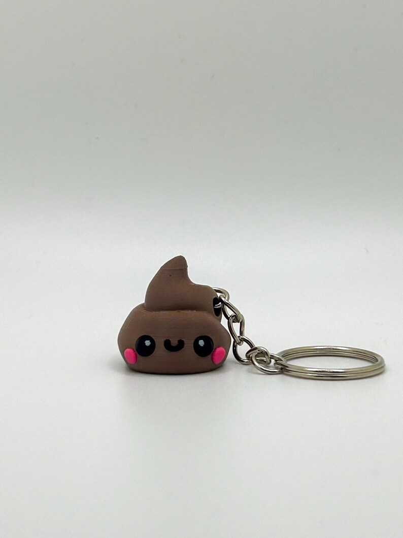 Miniature Smiling Poop Keychain - Etsy