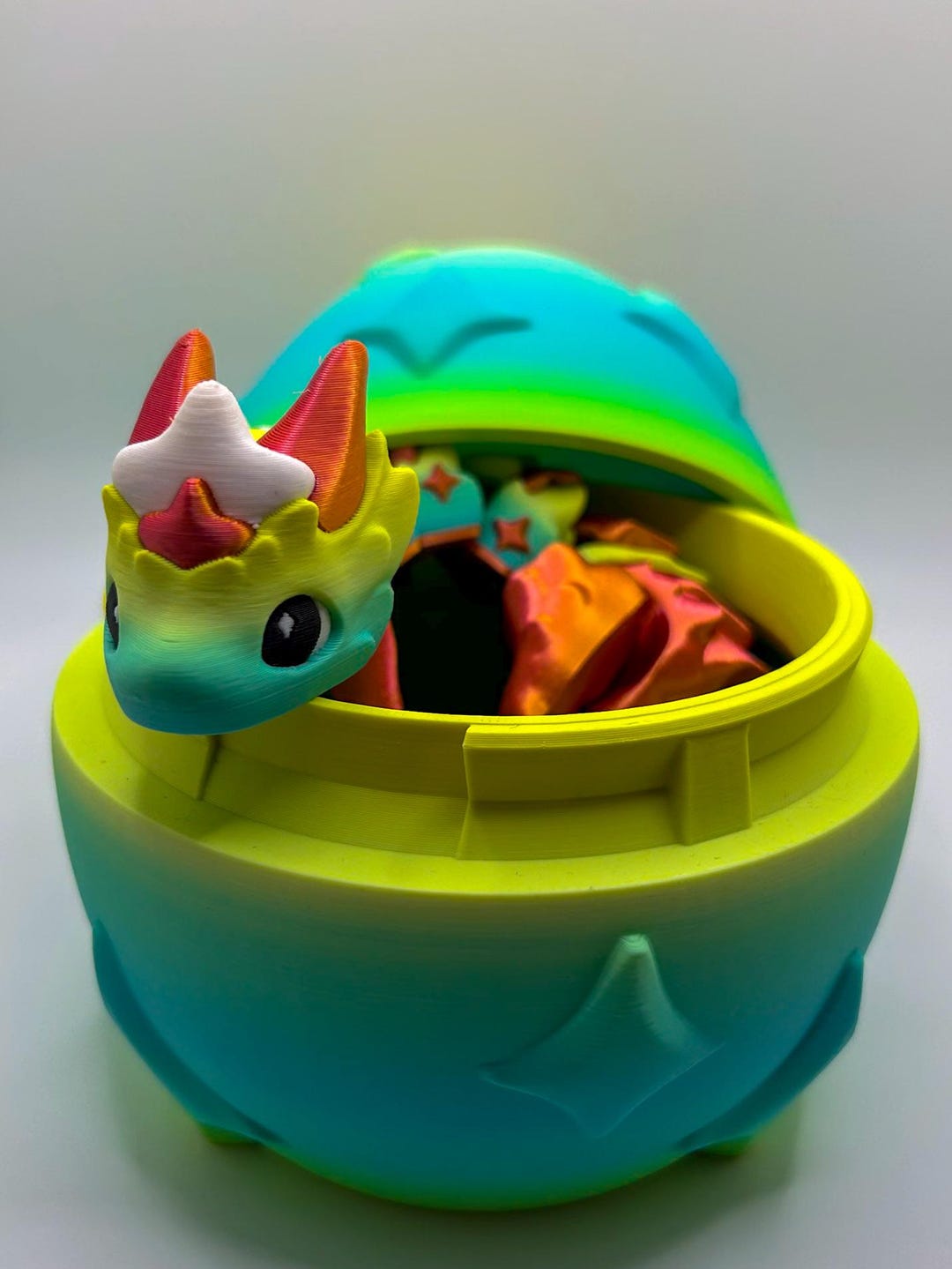 Cute Atria Articulated Fidget Dragon 3D Printed - Etsy