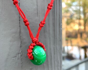 Red String Necklace | Etsy