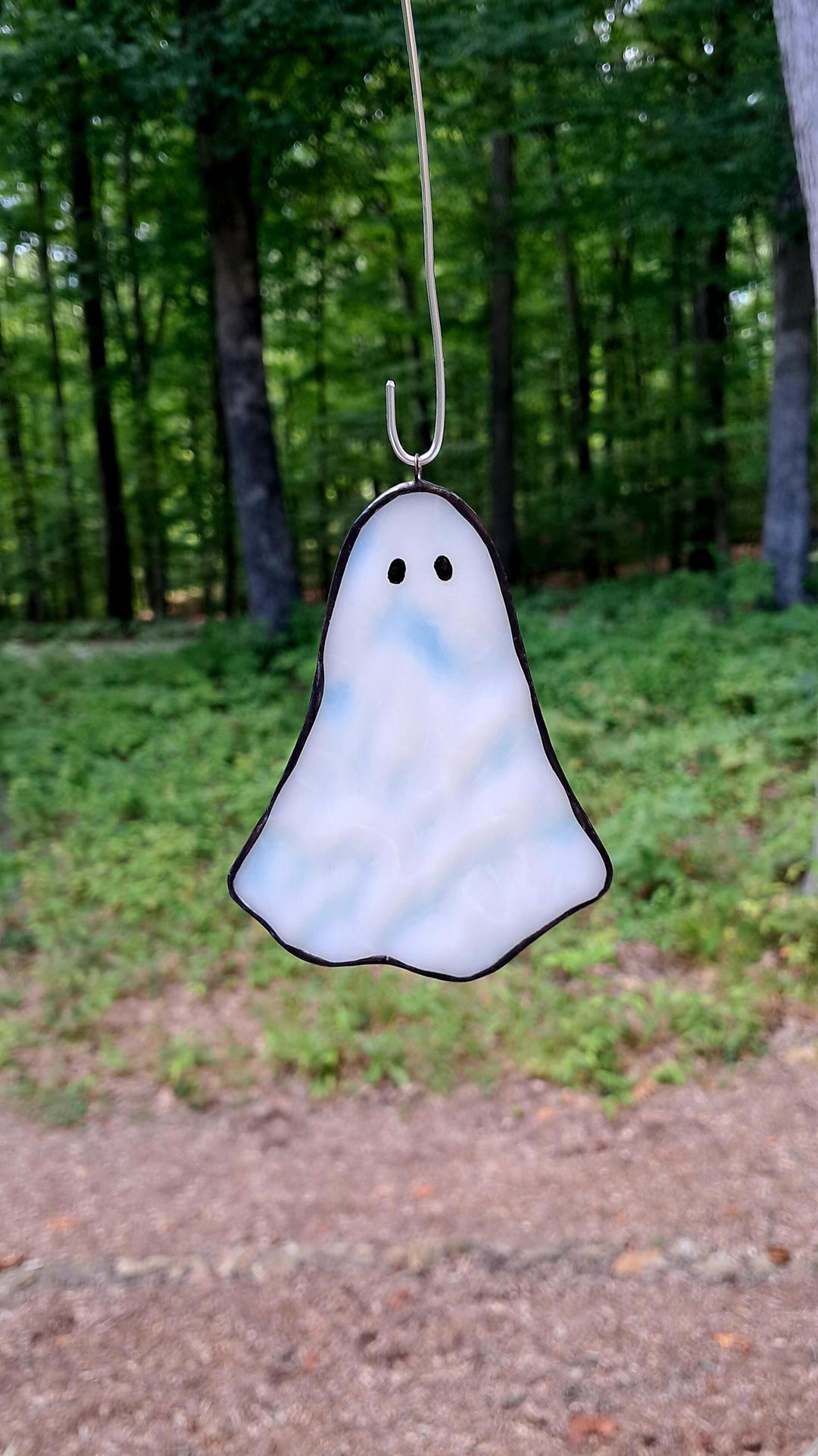 Super Spooky Scary Stained Glass Ghost for Halloween 3 X 4.25 - Etsy