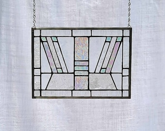 Clear Stained Glass Panel - Etsy