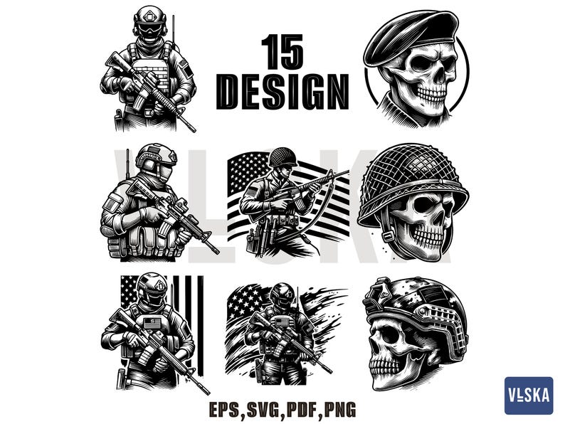 US Soldier SVG Bundle | Military Png | Military Army Clipart, American ...