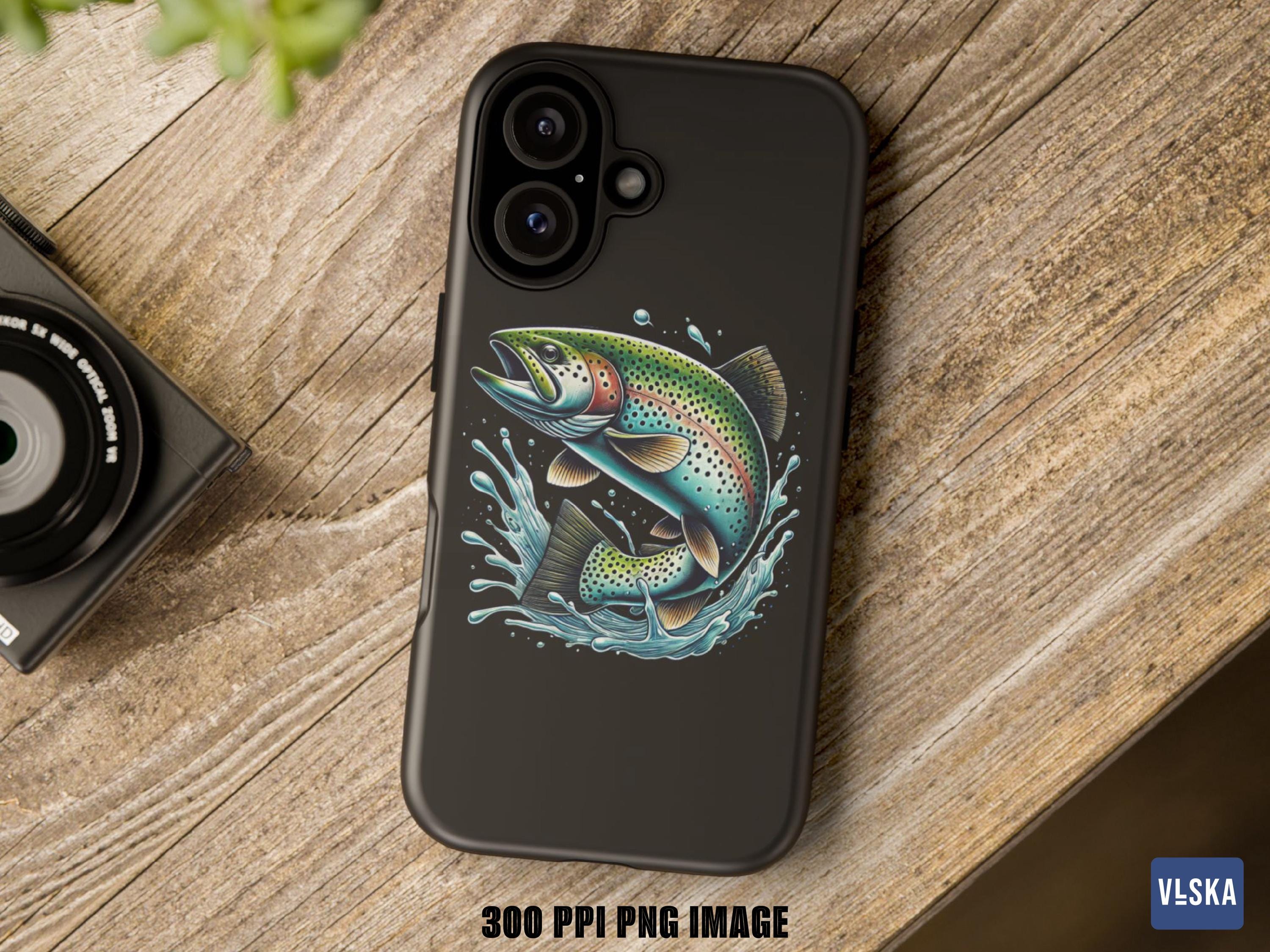 10 Trout Fish PNG Clipart Bundle | 300 DPI Fishing Graphics for T ...