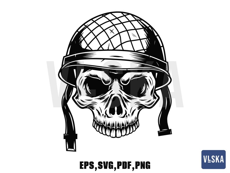 Soldier Skull Vector SVG Bundle | Military Skull SVG | Military Skull ...