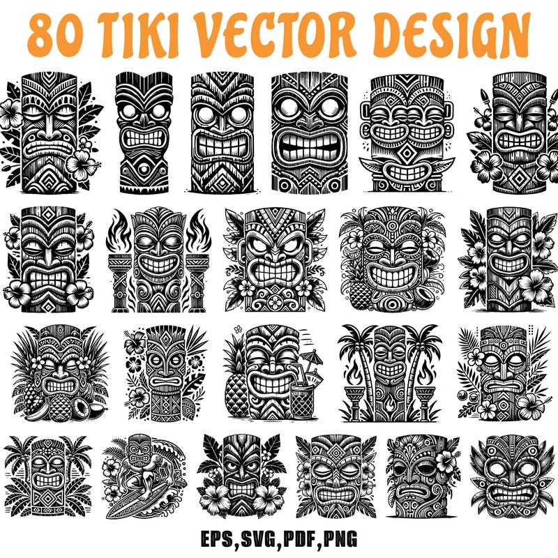 Laser Cut Tiki Mask File - Etsy