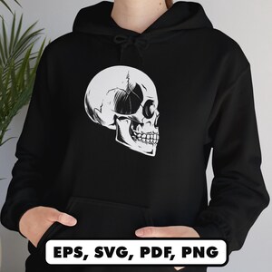 Skull From Side SVG, Vector File, Instant Download, Sticker Design ...