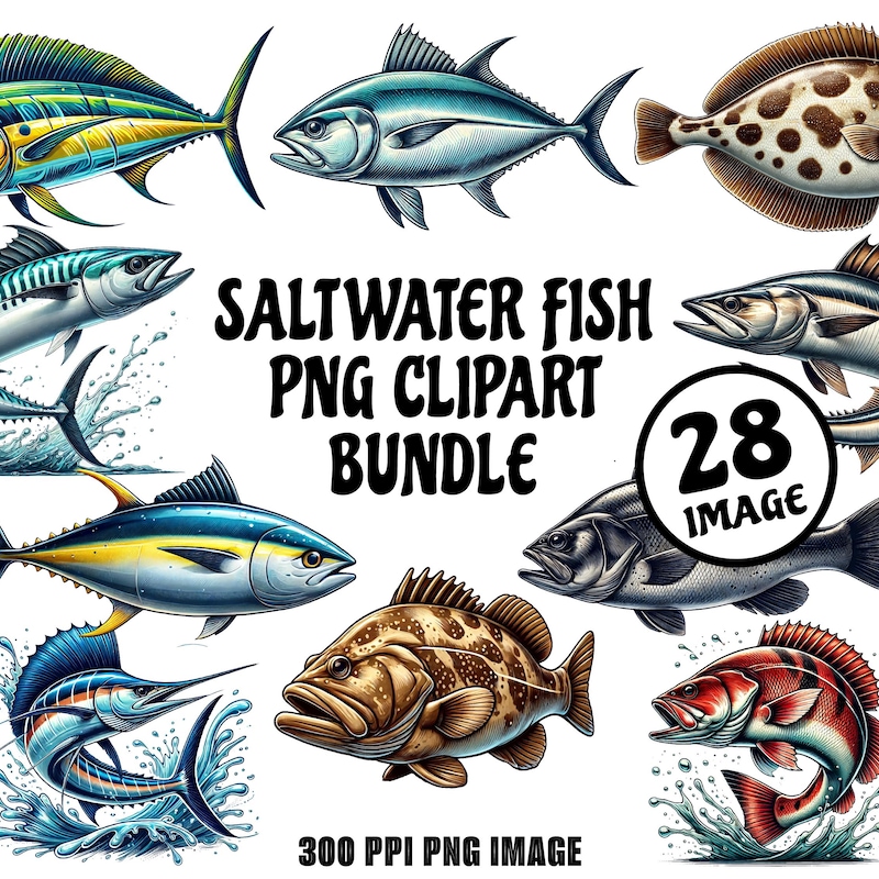 Saltwater Fish Laser Cut - Etsy