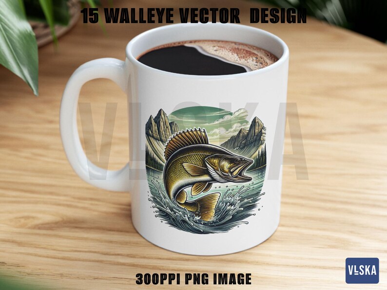 Walleye Fish PNG Bundle | Walleye Fishing Png | Fishing Png | Jumping ...