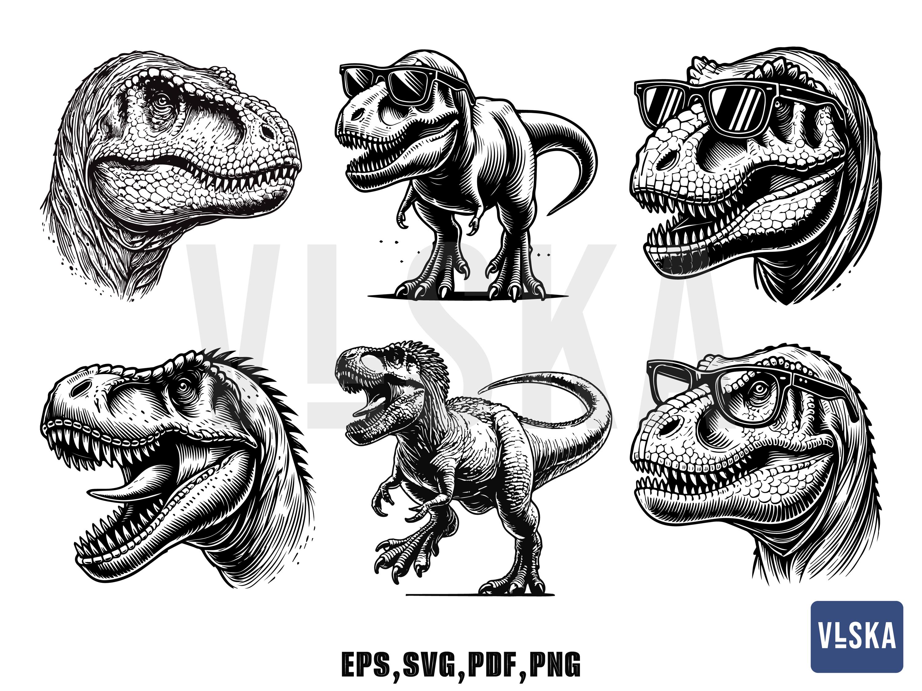 Tyrannosaurus Rex SVG Bundle | Vector Eps,pdf,svg and Png File | Vector ...