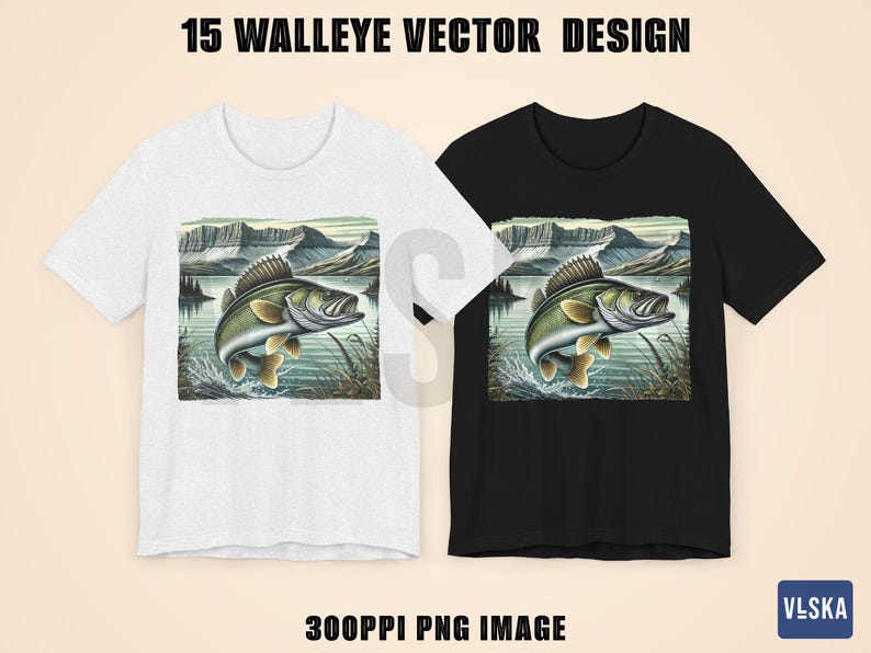 Walleye Fish PNG Bundle | Walleye Fishing Png | Fishing Png | Jumping ...